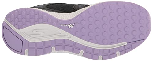 Skechers Women's GO Run CONSISTENT-Vivid Horizon Sneaker, Black/Lavender, 7