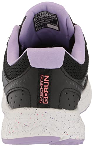 Skechers Women's GO Run CONSISTENT-Vivid Horizon Sneaker, Black/Lavender, 7