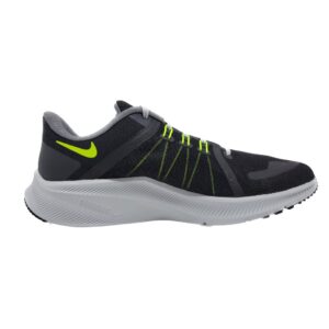 Nike Men's Quest 4 Platform Running Shoes, Black/Volt-Dk Smoke Grey, 8.5 M US