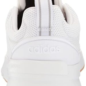 adidas Men's Racer TR21 Running Shoe, White/White/Grey, 10