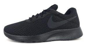 nike men's tanjun running shoe, black/black/anthracite 10.5