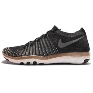 nike women's wm free transform flyknit, black/cool grey, 5 us