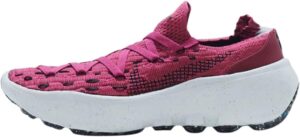 nike women's space hippie 04 shoes, sweet beet/black-team red, 7