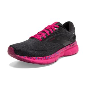 brooks women’s trace 2 neutral running shoe - magenta/black/ebony - 11 medium