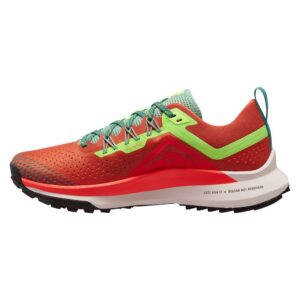 nike women's react pegasus trail 4 running shoes (mantra orange/enamel green/bicoastal/ghost green, us_footwear_size_system, adult, women, numeric, medium, numeric_7)