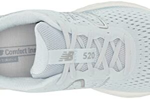 New Balance Women's 520 V8 Running Shoe, Ice Blue/Ice Blue, 8.5 Wide