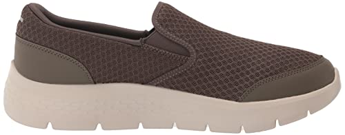 Skechers Men's Gowalk Flex-Athletic Slip-On Casual Loafer Walking Shoes with Air Cooled Foam Sneaker, Khaki 2, 11.5