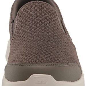 Skechers Men's Gowalk Flex-Athletic Slip-On Casual Loafer Walking Shoes with Air Cooled Foam Sneaker, Khaki 2, 11.5