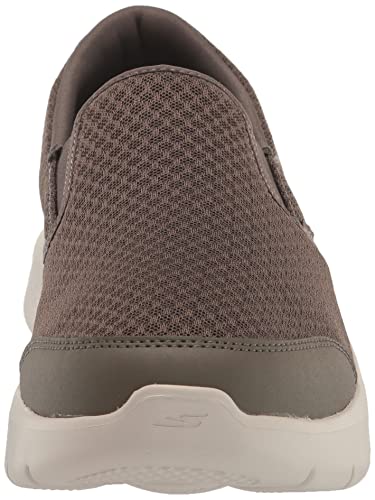 Skechers Men's Gowalk Flex-Athletic Slip-On Casual Loafer Walking Shoes with Air Cooled Foam Sneaker, Khaki 2, 11.5