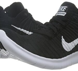 Nike Women's Free Running Motion Flyknit Shoes, Black/White - 9.5 B(M) US