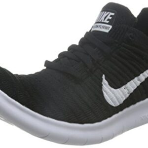 Nike Women's Free Running Motion Flyknit Shoes, Black/White - 9.5 B(M) US