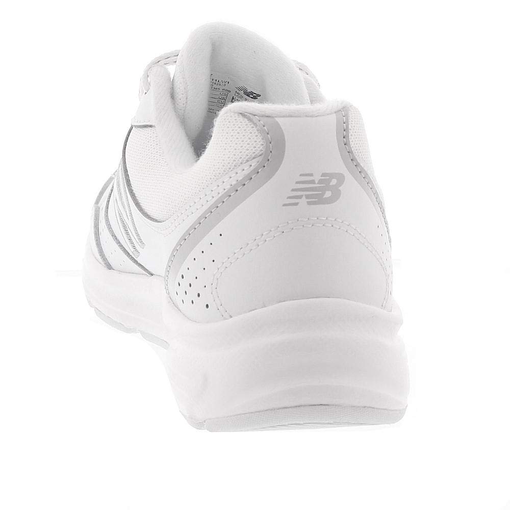 New Balance Women's 411 V1 Walking Shoe, White/White, 8.5 Wide