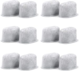 12 pack cuisinart compatible coffee filter replacement by possiave - charcoal water filter for cuisinart - fits all cuisinart coffee machines