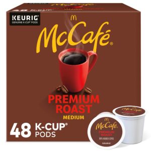 mccafe premium roast, single-serve keurig k-cup pods, medium roast coffee pods pods, 48 count