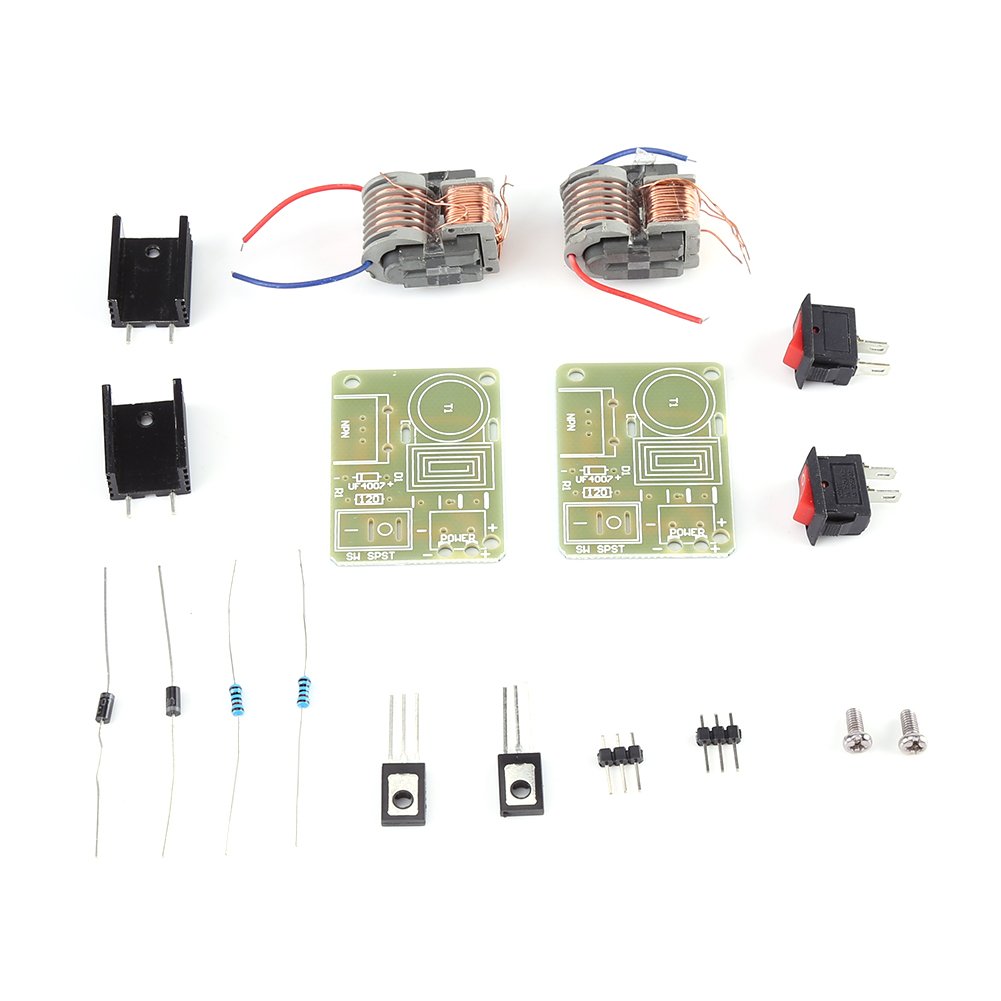 15KV High Voltage Arc Pulse Generator, 3.7V~4.2V Input 15KV Output High Voltage Pulse Igniter Coil Generator Module Disassembled Parts