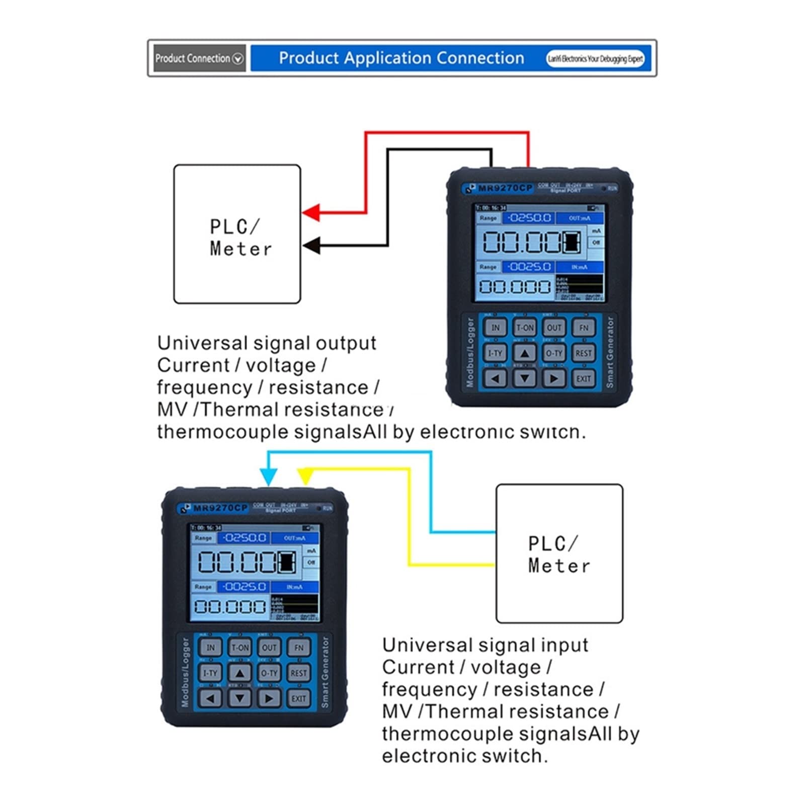 Functional Signal Generator 4-20Ma Signal Generator Calibration Current Voltage PT100 Thermal Resistance Thermocouple Debugging