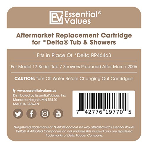 Essential Values Cartridge (#RP46463) | 17 Series (2006-present), Aftermarket Replacement for Delta Monitor includes Spring Adapter - Made from the Markets Finest Metals & Plastics