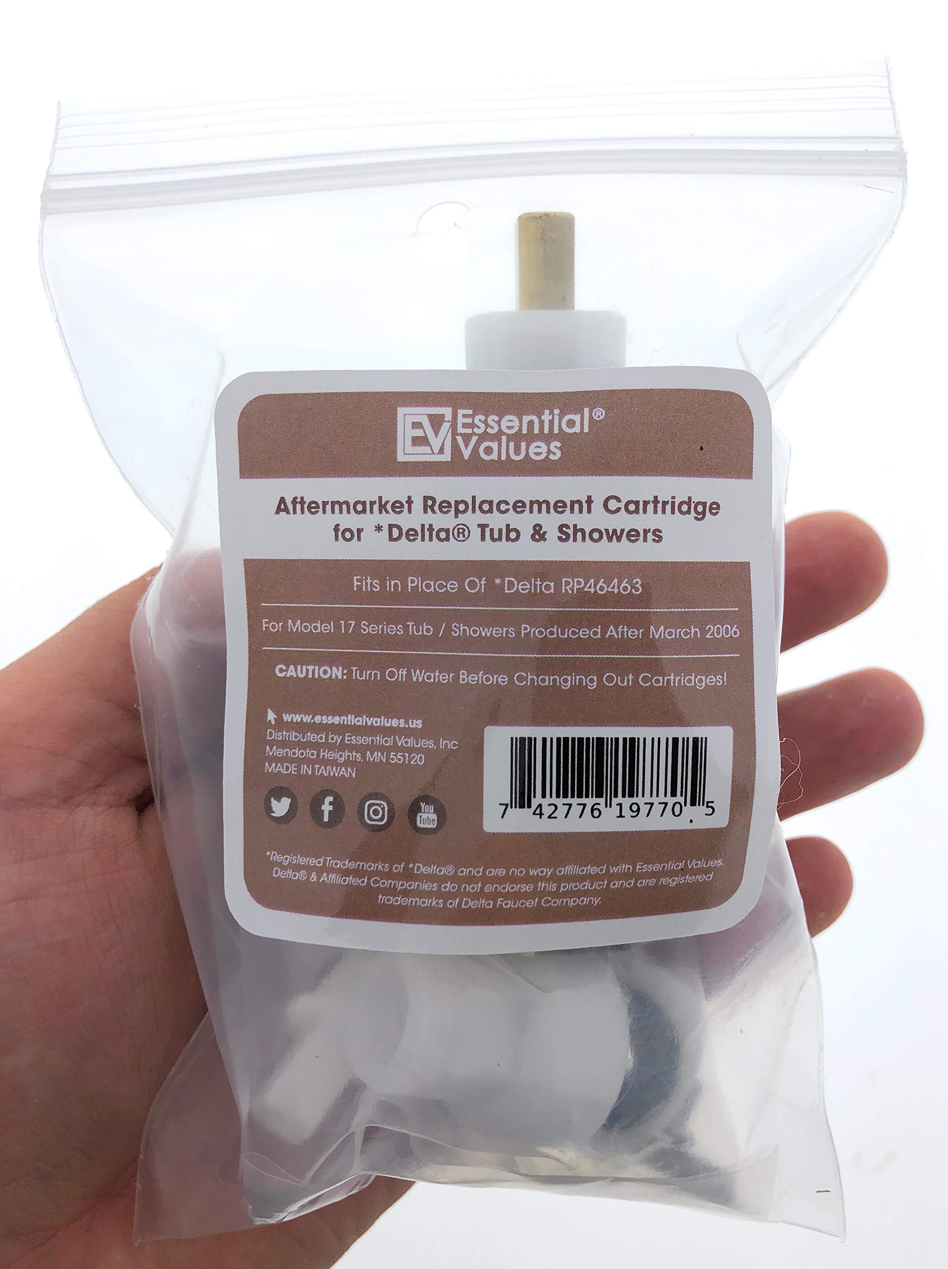 Essential Values Cartridge (#RP46463) | 17 Series (2006-present), Aftermarket Replacement for Delta Monitor includes Spring Adapter - Made from the Markets Finest Metals & Plastics