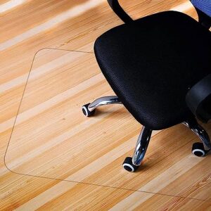 1.5mm Chair Mat Clear Easy Glide On Hard Floors Plastic Mat For Desk 36"x48" 48"x48" Desk Chair Mat For Carpeted Floors Easy To Clean Rolling Chair Mat For Carpet Floor Large Non-Slip Not Stuck Wheels