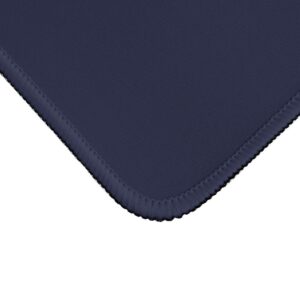 Large Mouse Pads Navy Blue and White Desk Mat Gaming Mousepad Non Slip Rubber Mouse Mat for Desk Keyboard, Wireless Mouse, Office Computer 12" x 24"