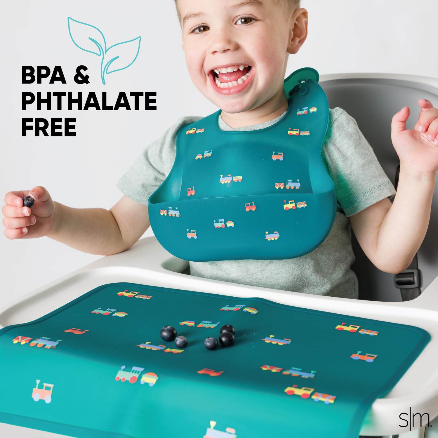 Simple Modern Baby Shark Silicone Placemat for Baby, Toddlers, Kids | Non-Slip Baby Eating Table Food Mat for Restaurants and Dining Table | Piper Collection | Baby Shark Friends