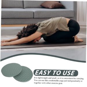 BESPORTBLE 2 Pcs knee brace for sports Workout Support Pads Round Pilates Support Pads travel yoga mat Sports Balance Protection Pads easy to carry fitness mat knee pads pilates mat non-slip