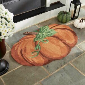 frjinie pumpkin rug - 31"×22", non slip washable welcome door mat, cute fall doormats for indoor outdoor entrance home bathroom living room (a)