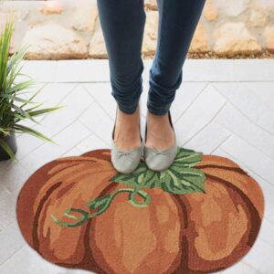 FRJINIE Pumpkin Rug - 31"×22", Non Slip Washable Welcome Door Mat, Cute Fall Doormats for Indoor Outdoor Entrance Home Bathroom Living Room (A)