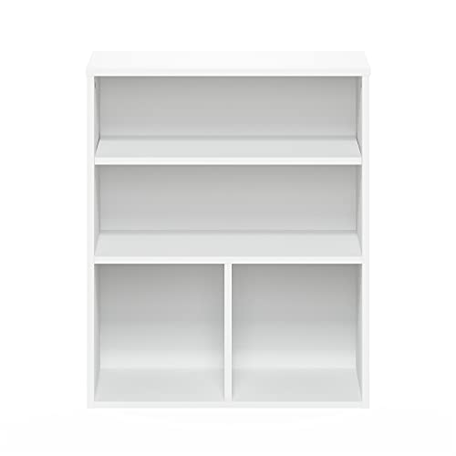 Furinno Pasir 3 Tier Display Bookcase, White