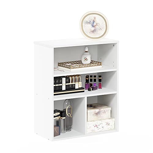 Furinno Pasir 3 Tier Display Bookcase, White