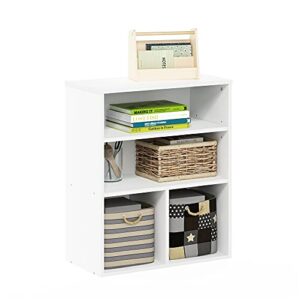 Furinno Pasir 3 Tier Display Bookcase, White