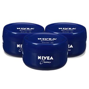 nivea creme body, face and hand moisturizing cream, 3 pack of 6.8 oz jars