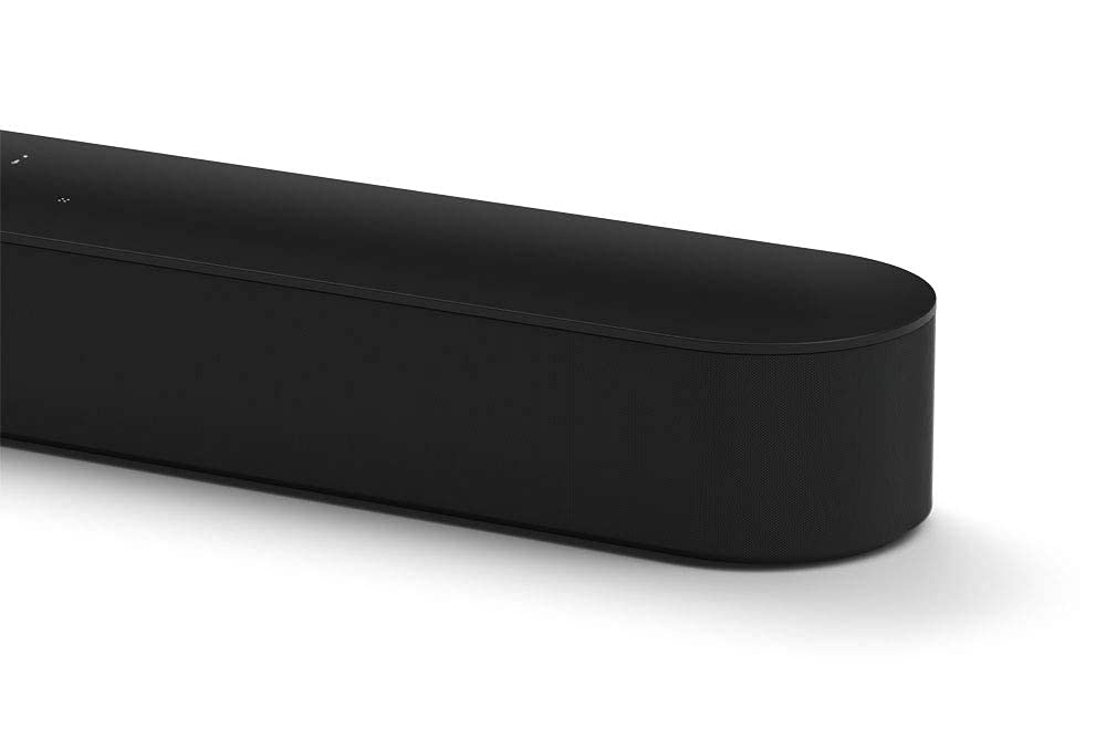 All-new Sonos Beam , Compact Smart TV Soundbar with Amazon Alexa voice control built-in. Wireless home theater and streaming music in any room. (Black) (Renewed)