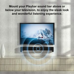 Wall Mount for Sonos Playbar Mounting Bracket Compatible with Sonos Playbar Soundbar TV Mount