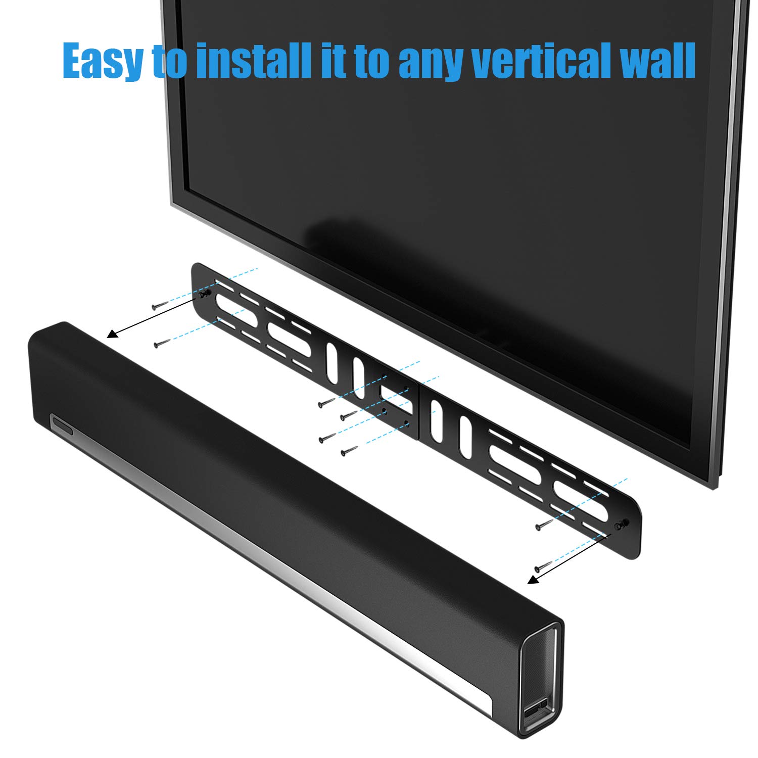 Wall Mount for Sonos Playbar Mounting Bracket Compatible with Sonos Playbar Soundbar TV Mount