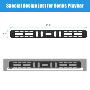 Wall Mount for Sonos Playbar Mounting Bracket Compatible with Sonos Playbar Soundbar TV Mount