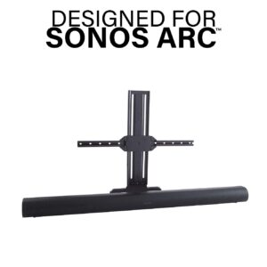 Sanus Soundbar TV Mount Designed for Sonos Arc Sound bar - Height & Depth Adjustable for Dolby Atmos - Universal Compatibility Other TV Mounts - Easy Assembly -OSSATM