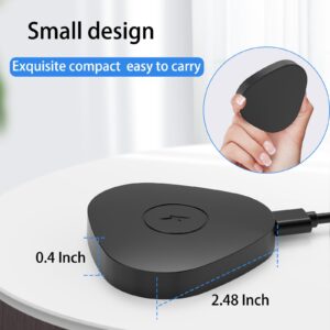 Rounkin Wireless Charger Compatible with Sonos Roam Gen 2nd/1st, Magnetic Charging Base, Power up Charging Dock for Portable Bluetooth Speaker for Sonos Roam SL(Black)