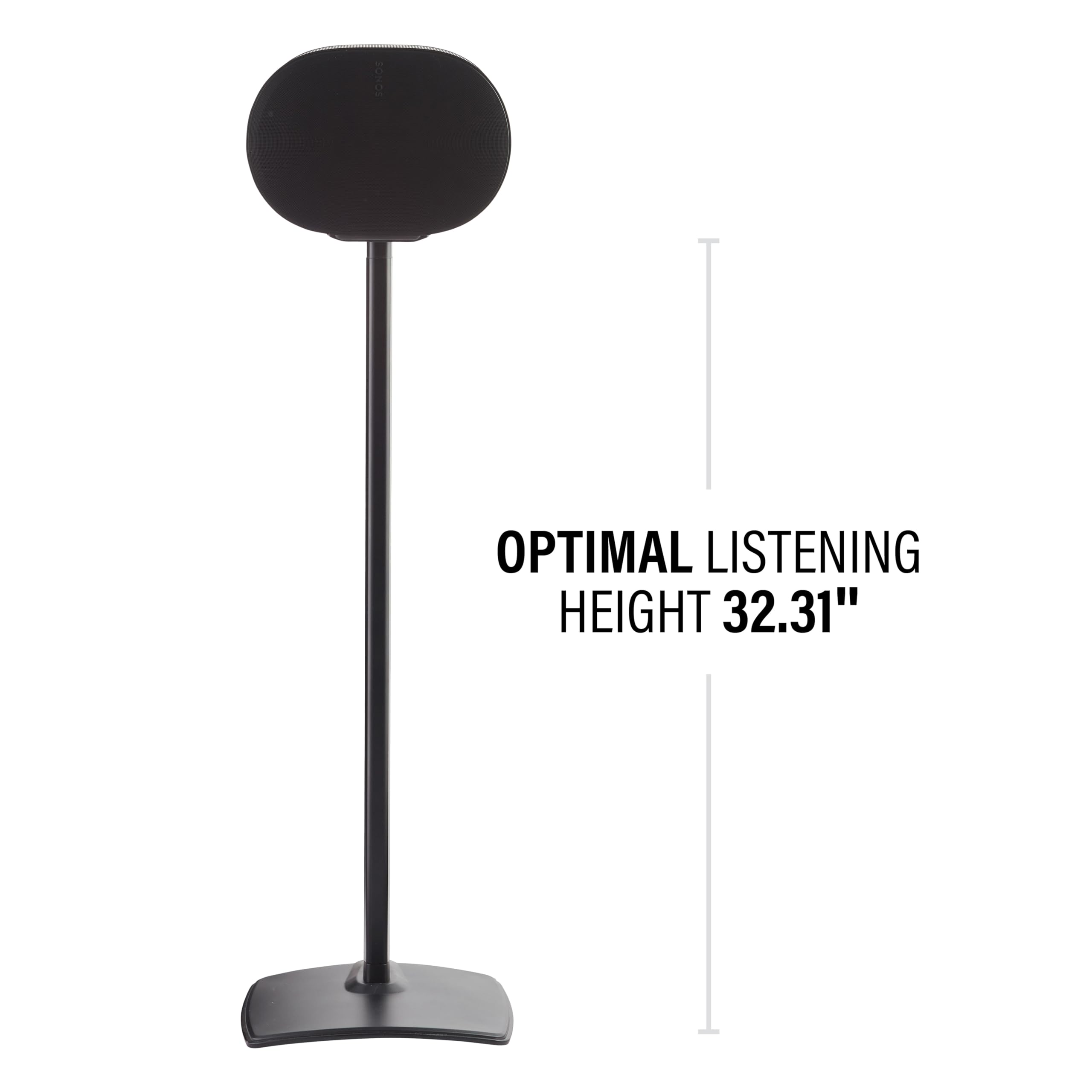 Sanus Wireless Speaker Stands for Sonos ERA 300™ (Black) - Pair, Perfect Stand Setup for Easy and Secure Mounting of New Sonos Era 300™ Speakers - OSSE32-B2