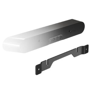 wali soundbar mount for sonos ray, floating wall mounting bracket for sonos ray essential sound bar under tv with hardware kit (son004-b), black