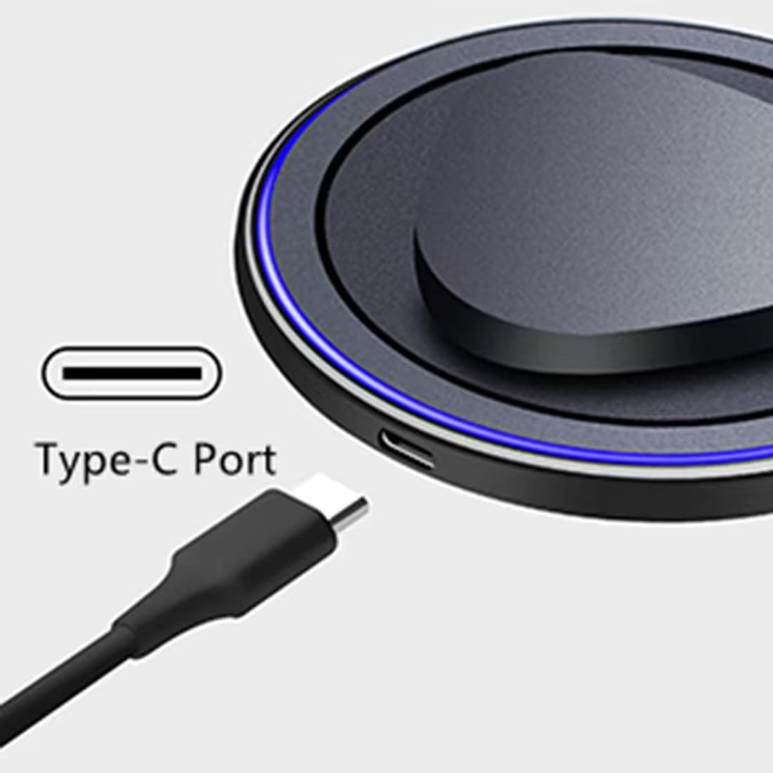 Magnetic Wireless Charger Compatible with Sonos Roam, Power Up Charging Dock Portable Bluetooth Speaker Charging Dock, Type-C Cable Included (Sonos)