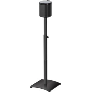 mounting dream speaker stand for sonos one, one sl, play:1, height adjustable 39.6"- 48.3", single surround sound speaker stand with cable management, 13.2 lbs loading md5411