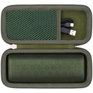 khanka hard travel case replacement for sonos roam 2 / sonos roam portable smart bluetooth speaker (green)