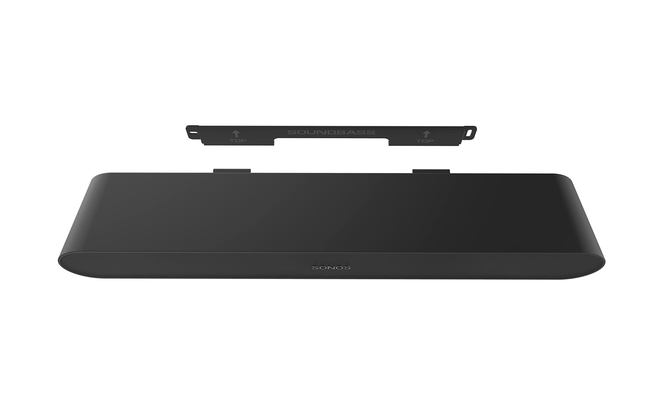 Soundbar Mount for Sonos Ray Sound Bar includes All Necessary Mounting Hardware, Floating Style Soundbar Wall Bracket for Under TV or above, Easy to Install, Black