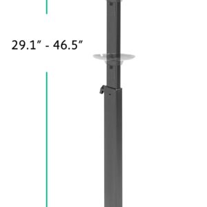 ynVISION.DESIGN E-Z Height Adjustable Floor Stands Compatible with Sonos One, One SL, or Play:1 | 2 PACK | Pair | Adjusts 29.1" - 46.5" Built in Cable Management