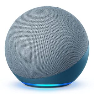 certified refurbished echo (4th gen) | with premium sound, smart home hub, and alexa | twilight blue