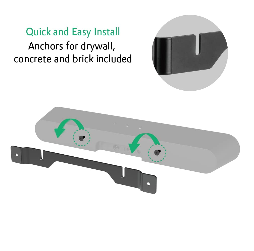 ynVISION.DESIGN Wall Mount Bracket Compatible with Sonos Ray