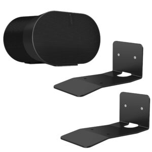 growalleter metal wall mount for sonos era 300 speaker, stand space-saving compatible with era 300 speaker (black-2pcs)