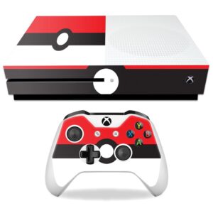 mightyskins skin compatible with microsoft xbox one s - battle ball | protective, durable, and unique vinyl decal wrap cover | easy to apply, remove, and change styles | made in the usa