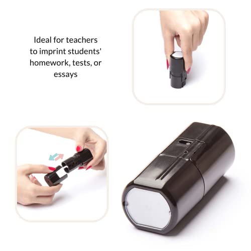 Self Inking Stamps for Teachers, Teacher Stamper for Classroom (Smiley Face)